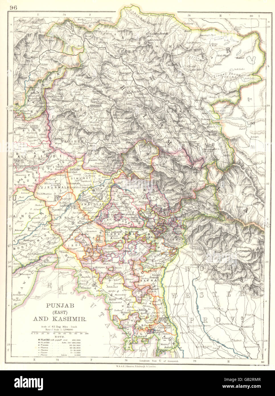 India map punjab hi-res stock photography and images - Alamy