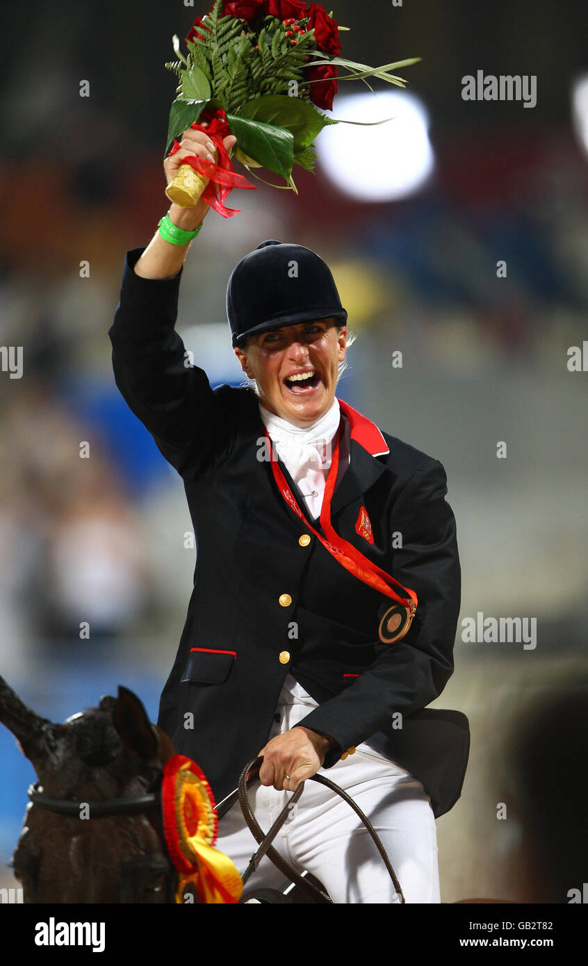 Great Britain's Tina Cook celebrates the bronze medal that she won ...