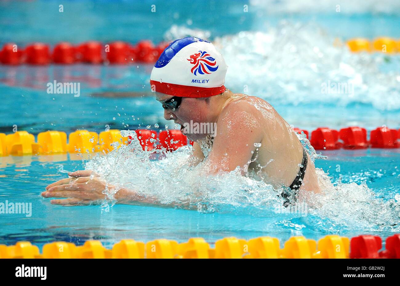 Great Britain's Hannah Miley in action in her heat of the Women's 400m ...