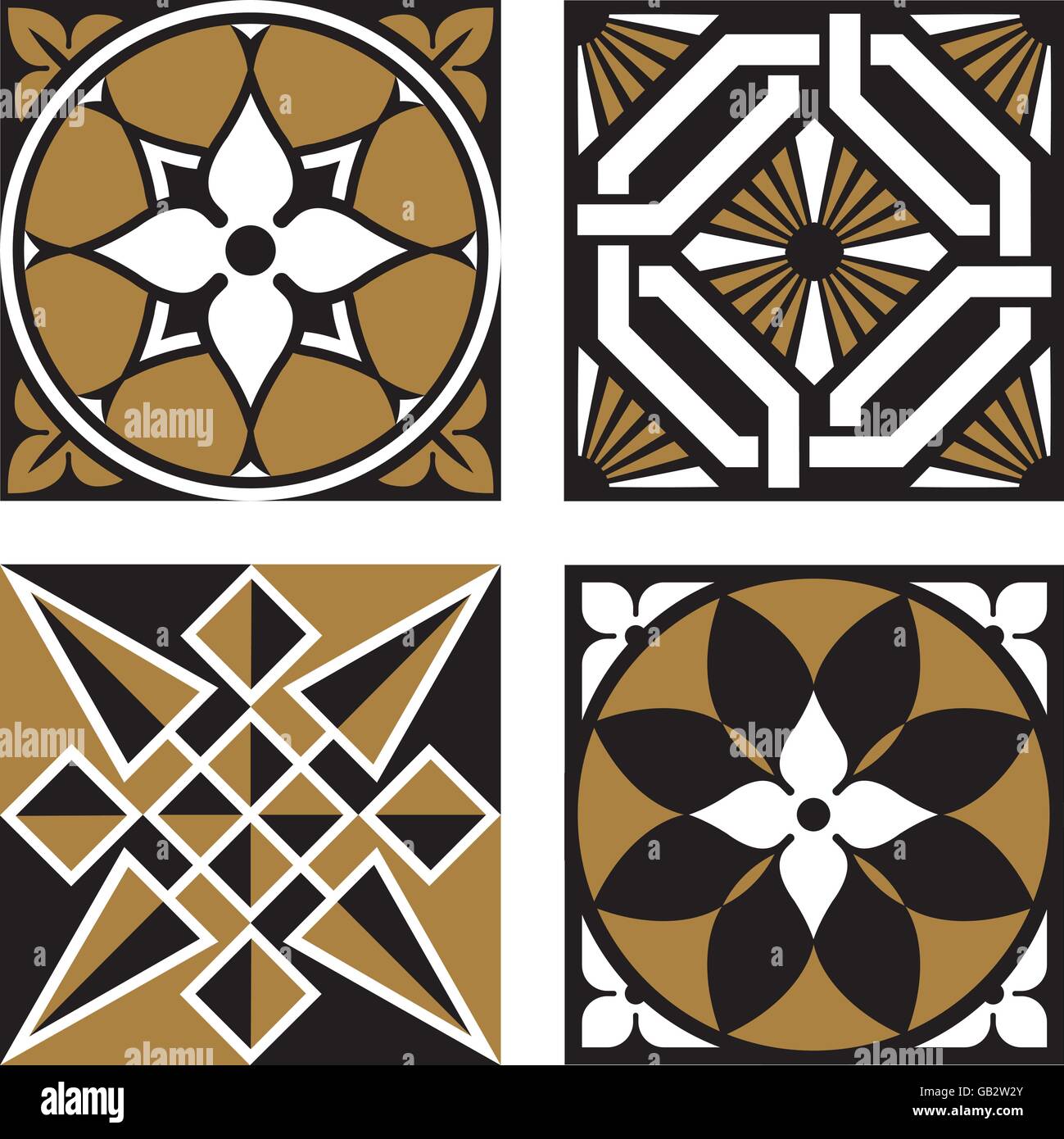 Vintage Ornamental Patterns Stock Vector Image & Art - Alamy