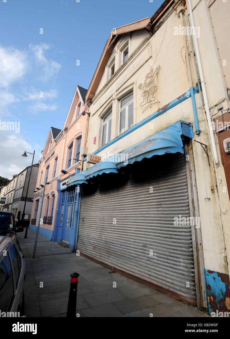 Annette Lewis's newsagent shop in Merthyr Tydfil, where she frightened ...