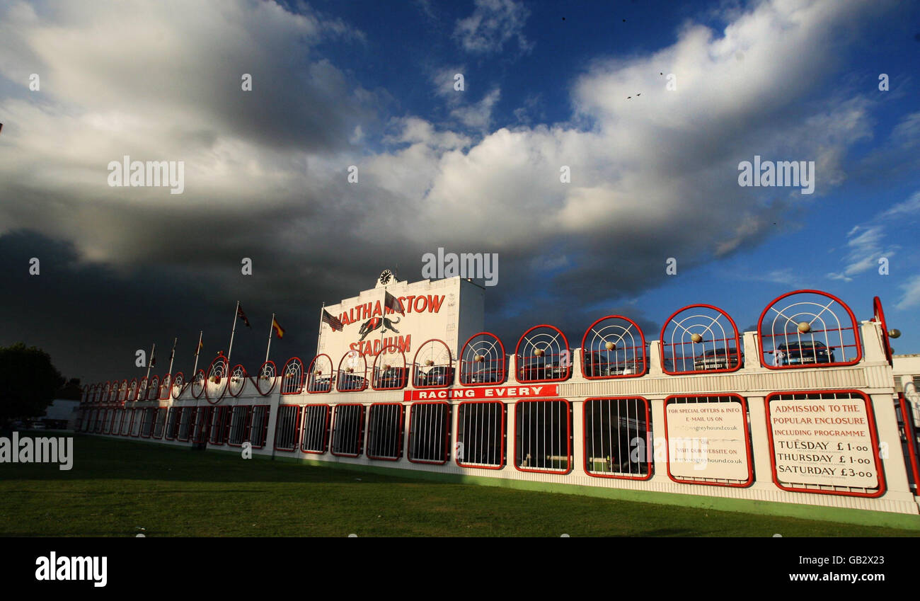 Dog track's had its day. A general view of Walthamstow Greyhound Racing ...
