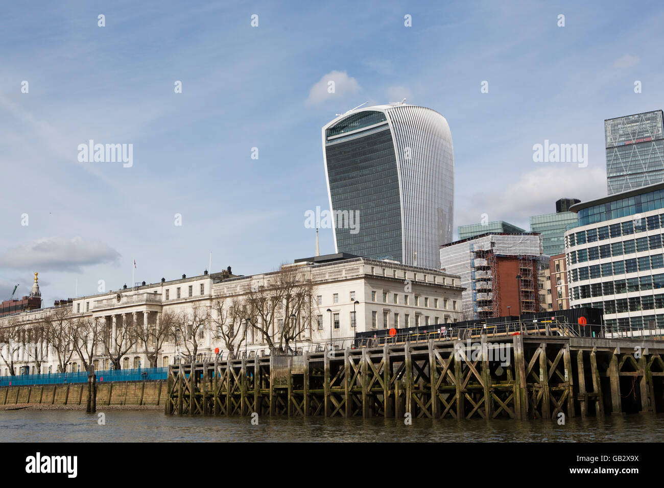 The Walkie Talkie Building in London, England. The building is seen ...