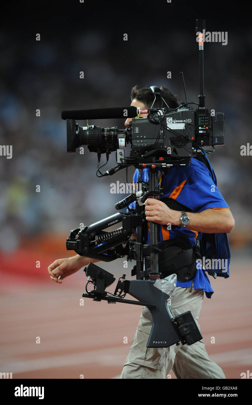 Gigawave Camera in use at Beijing's National Stadium Stock Photo - Alamy