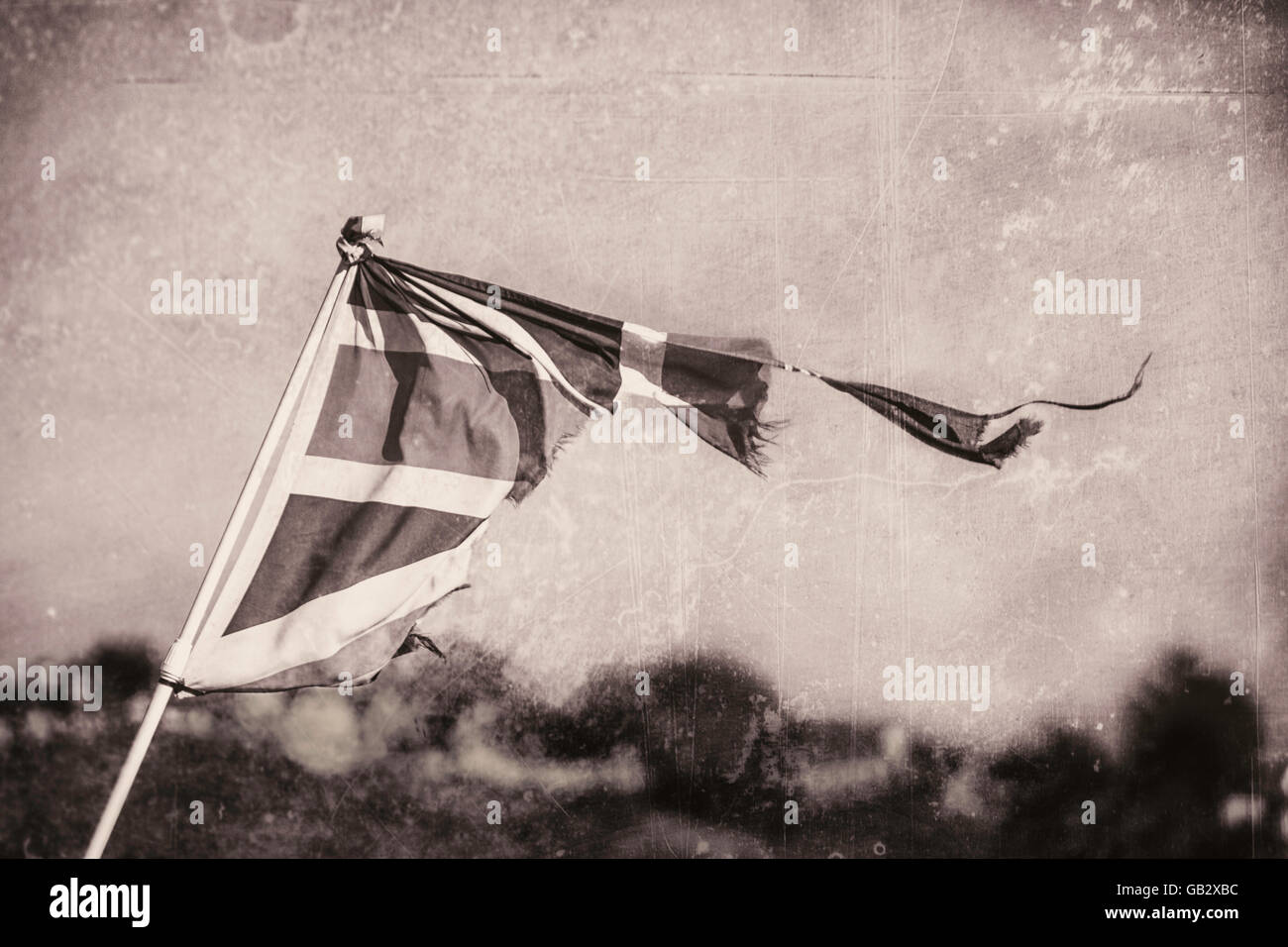 Torn ripped union jack flag hi-res stock photography and images - Alamy