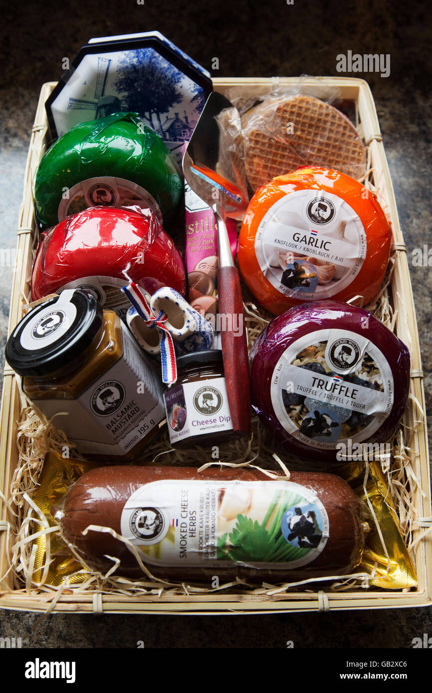 A hamper of Dutch food Stock Photo - Alamy