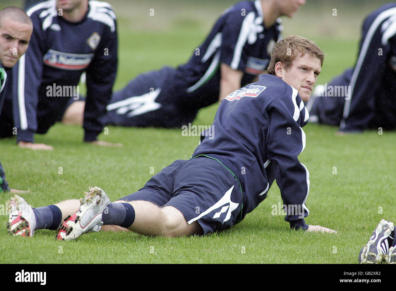 Steven Davis of Northern Ireland during training at University of ...