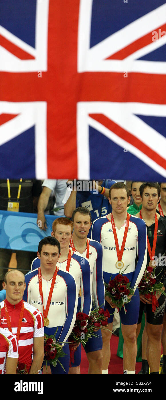 Great Britain's Ed Clancy, Paul Manning,Thomas Geraint and Bradley ...