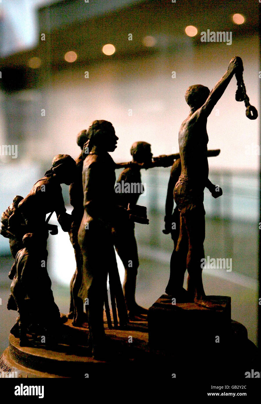 A maquette of a statue, which will stand as a permanent slavery ...