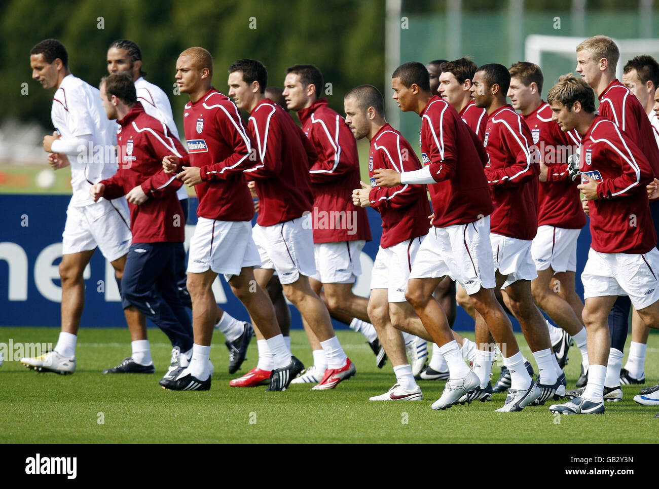 The england team training session london colney hi-res stock ...