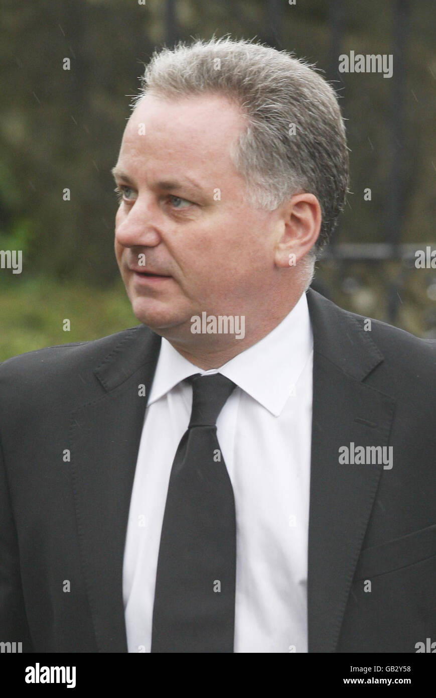 Jack McConnell MSP leaves the funeral of former Labour MP John ...