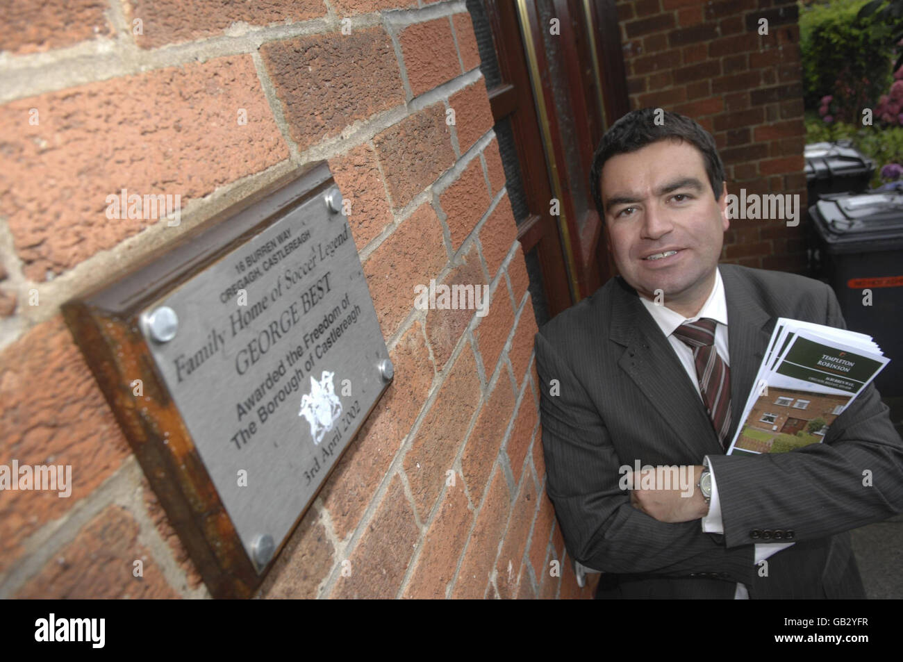 George Best's childhood home for sale Stock Photo - Alamy
