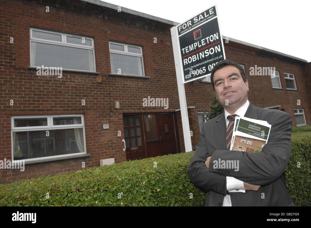 George Best's childhood home for sale Stock Photo - Alamy