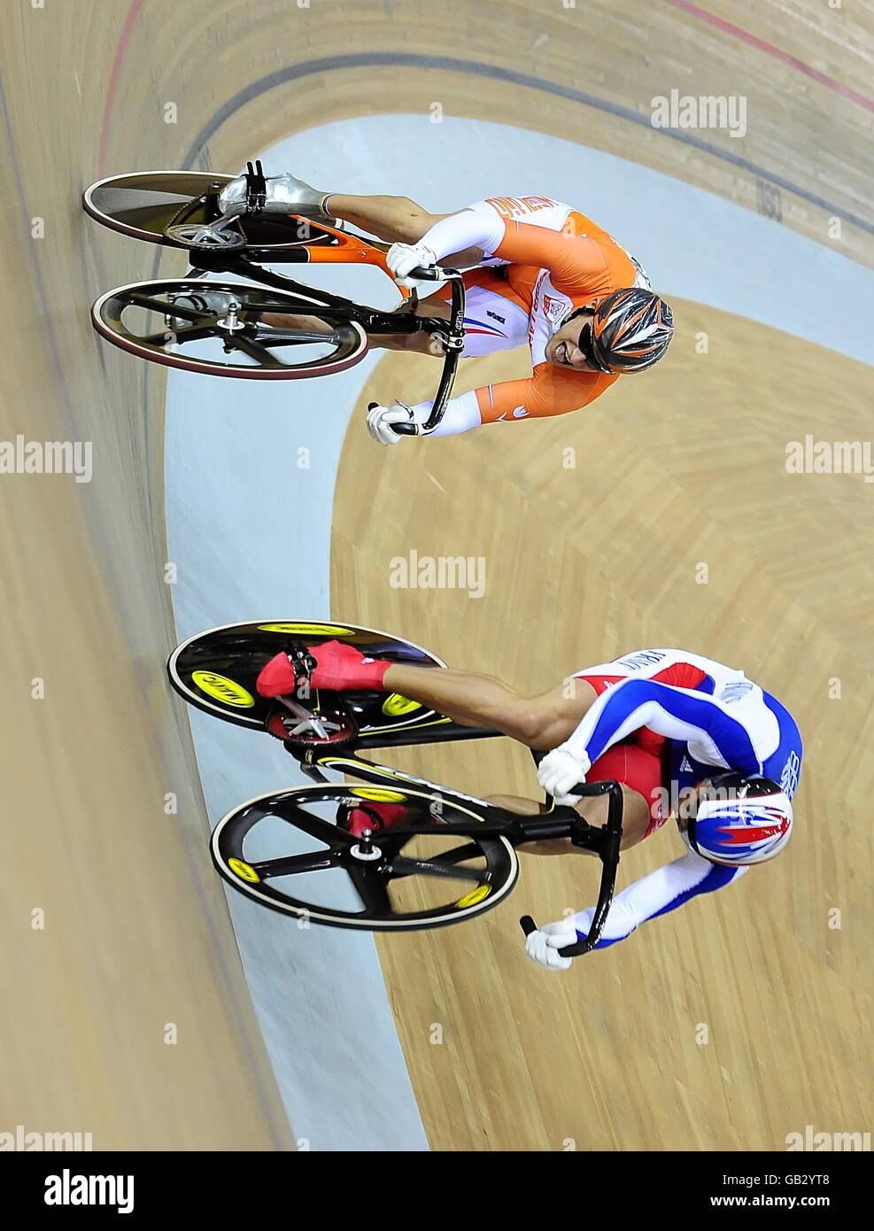 France's Michael Bourgain (right) and Netherland's Theo Bos during the ...