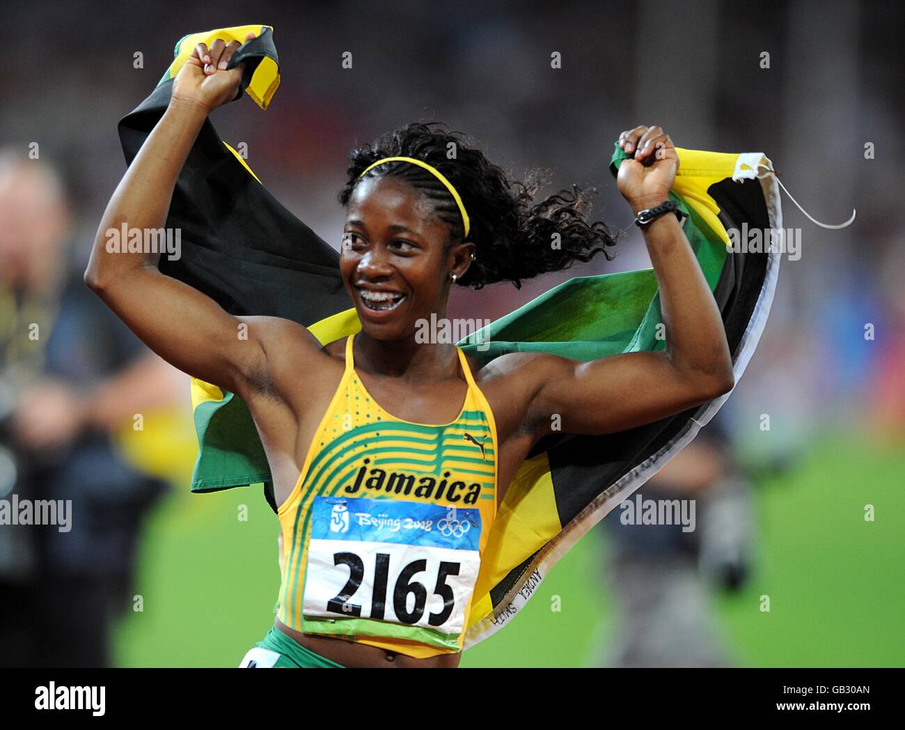 Shelly ann fraser olympics 2008 hi-res stock photography and images - Alamy