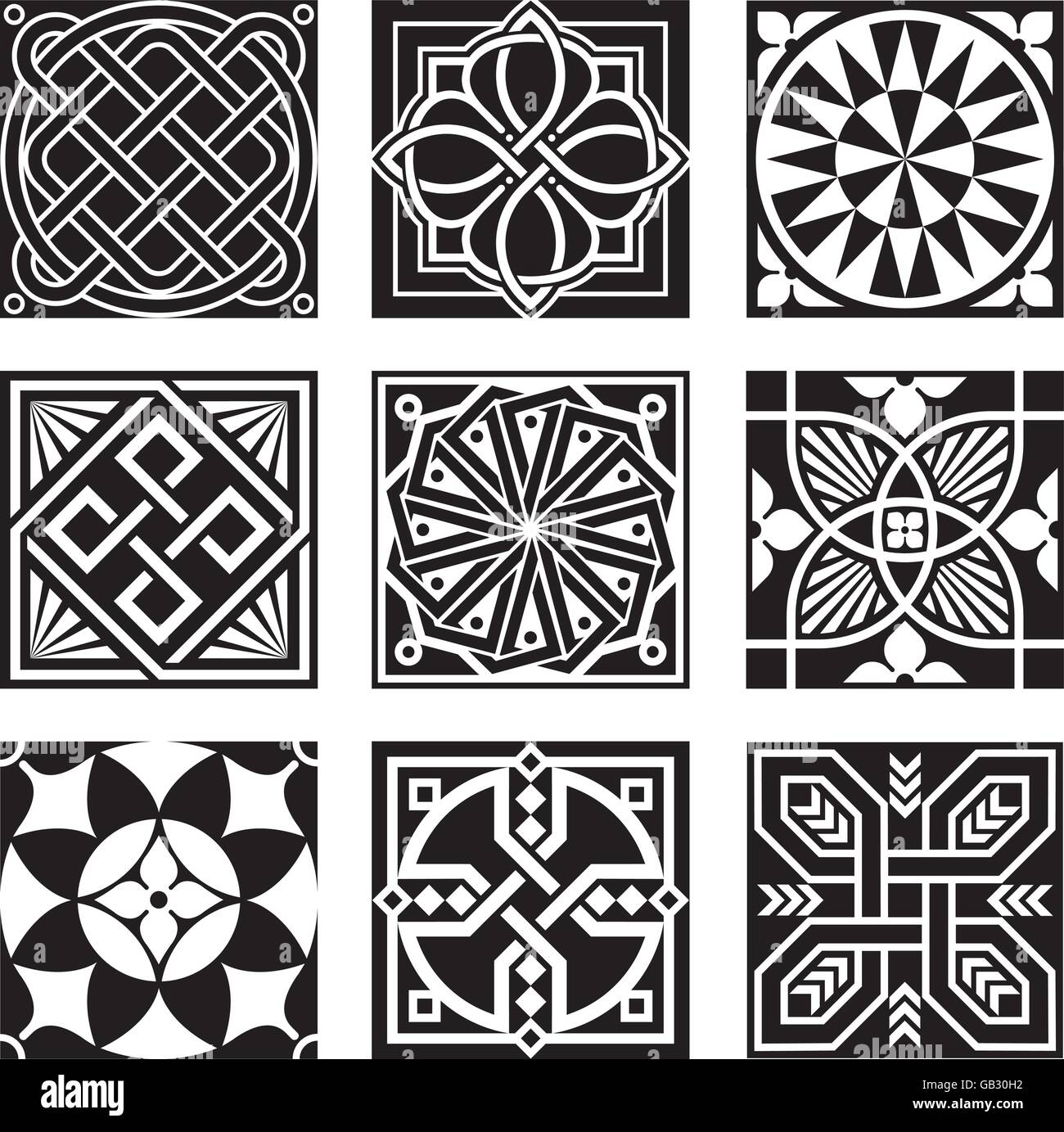 Vintage Ornamental Patterns Stock Vector Image & Art - Alamy