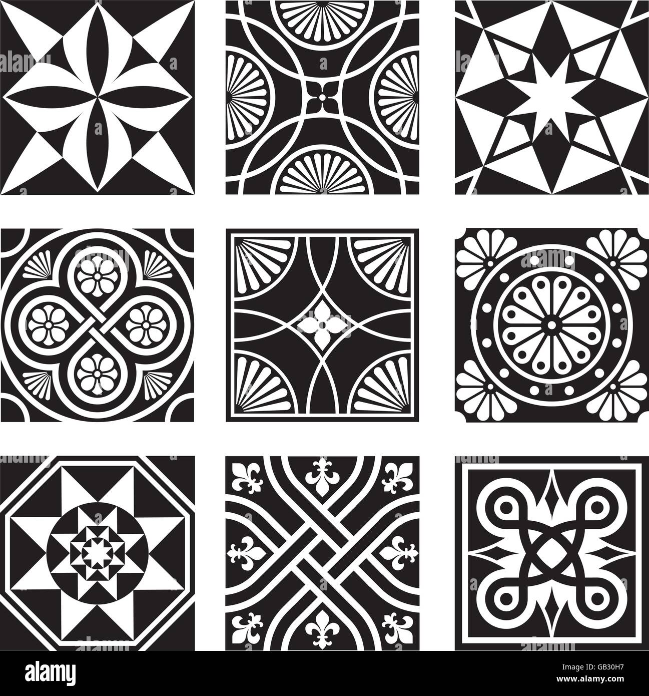 Vintage Ornamental Patterns Stock Vector Image & Art - Alamy