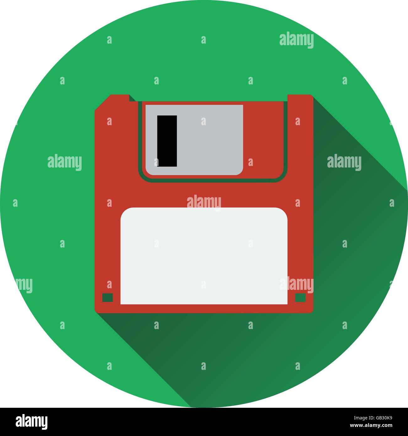 Floppy icon. Flat color design. Vector illustration Stock Vector Image ...