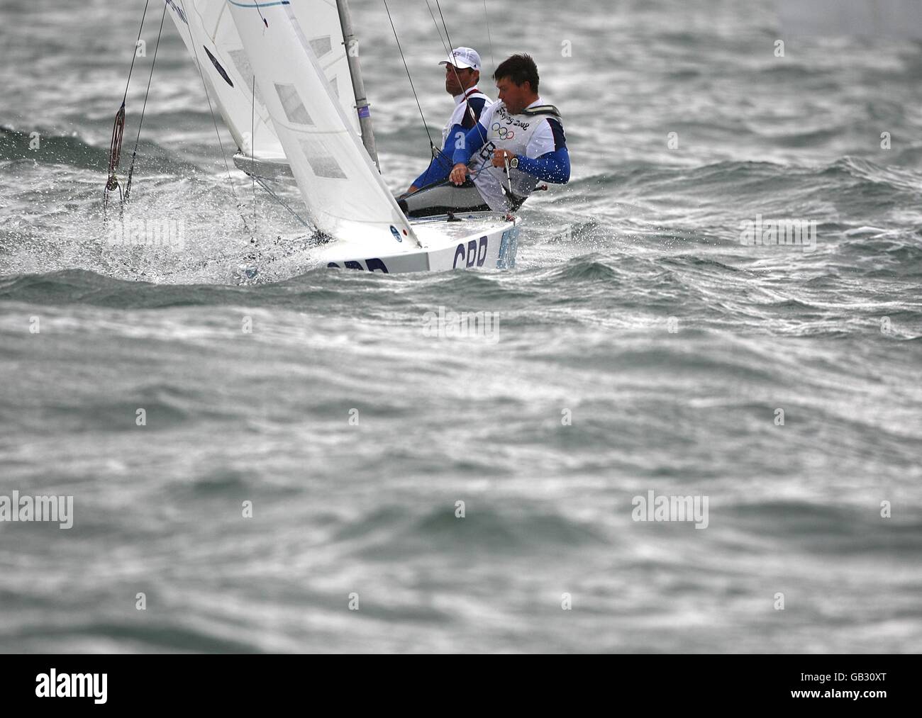 Great Britain's duo of Iain Percy and Andrew Simpson sail in the final ...