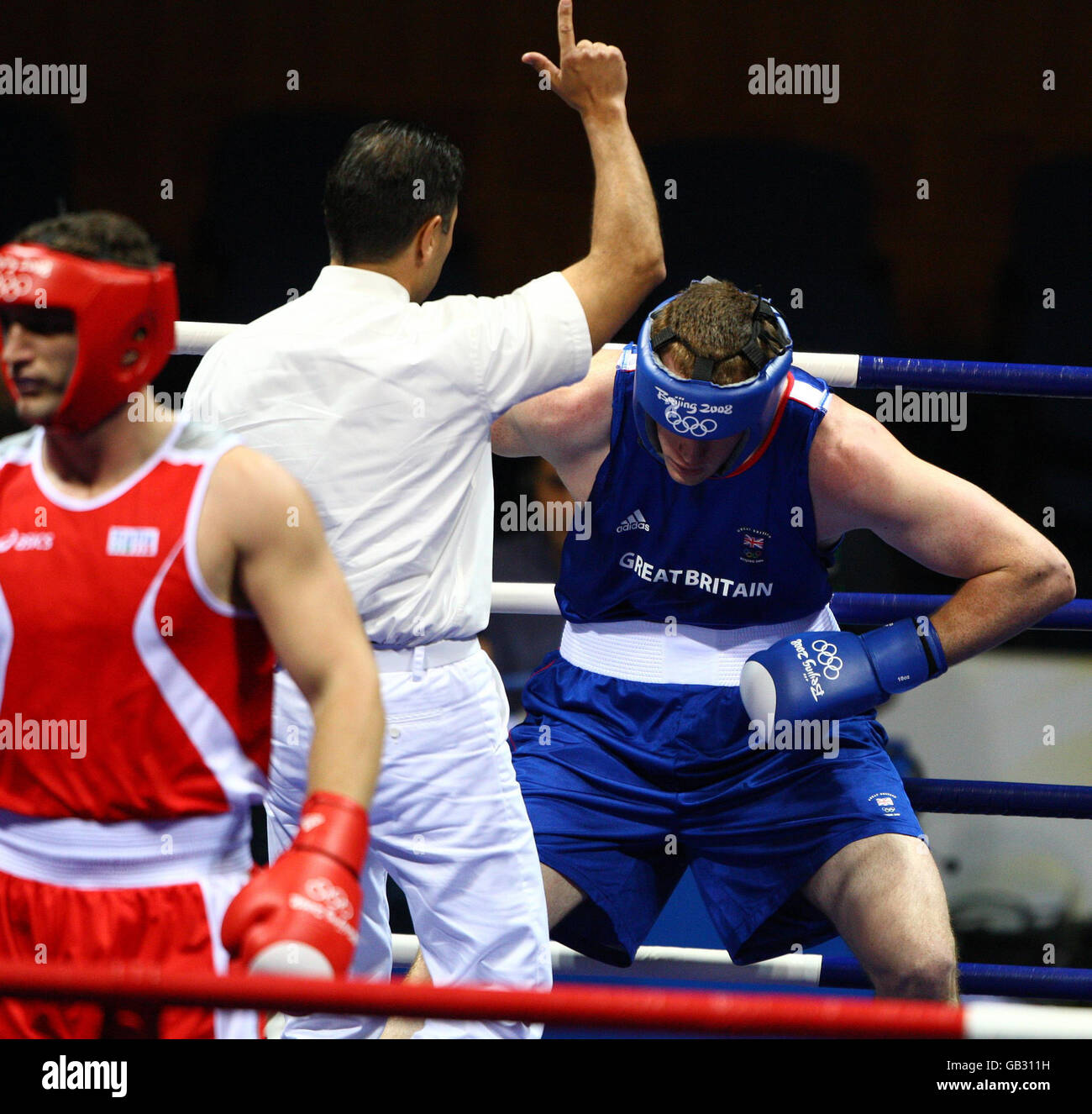 Arm referee boxer hi-res stock photography and images - Alamy