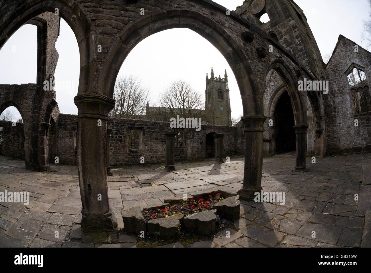 Ruined church of St Thomas à Becket, Heptonstall, West Yorkshire Stock Photo - Alamy