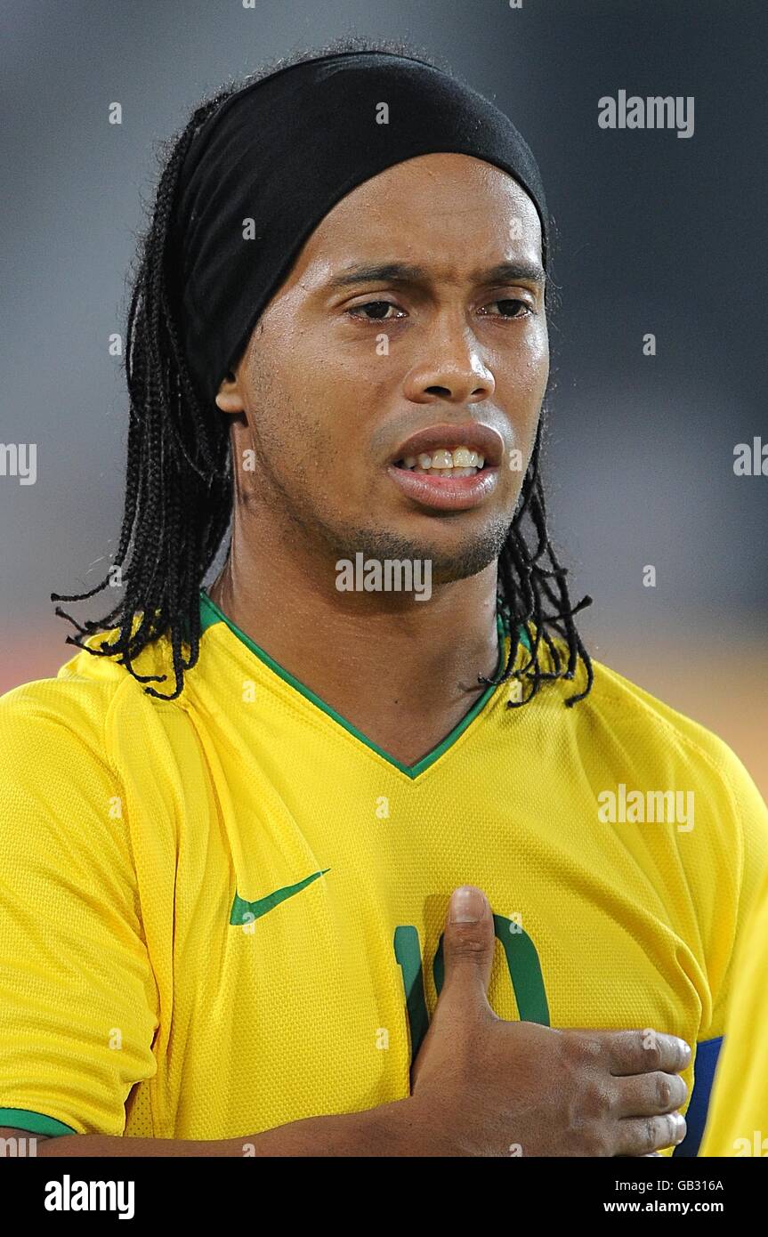 Olympics - Beijing Olympic Games 2008 - Day Eleven. Ronaldinho, Brazil ...