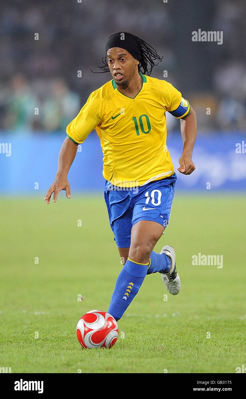 Olympics - Beijing Olympic Games 2008 - Day Eleven. Ronaldinho, Brazil ...