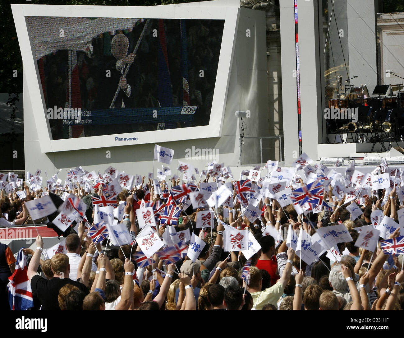 Olympic handover party Stock Photo - Alamy