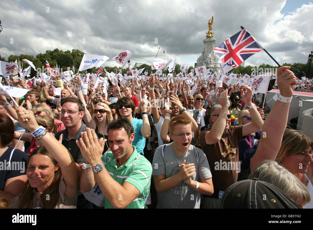 Olympic handover celebrations Stock Photo - Alamy