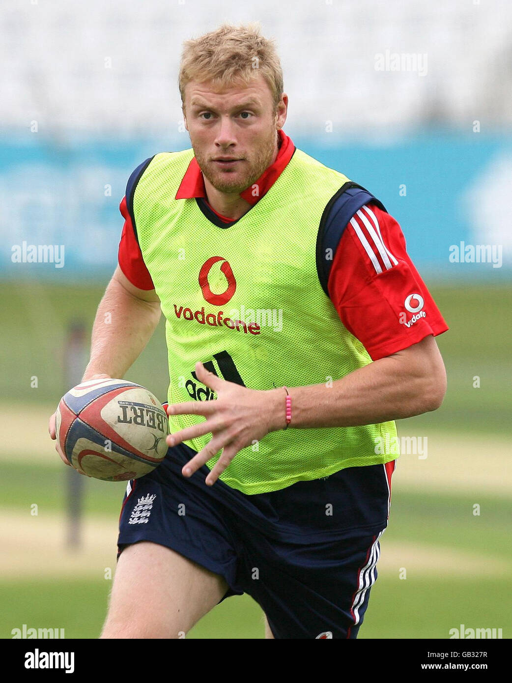 Cricket - England Nets - Trent Bridge. England's Andrew Flintoff plays ...