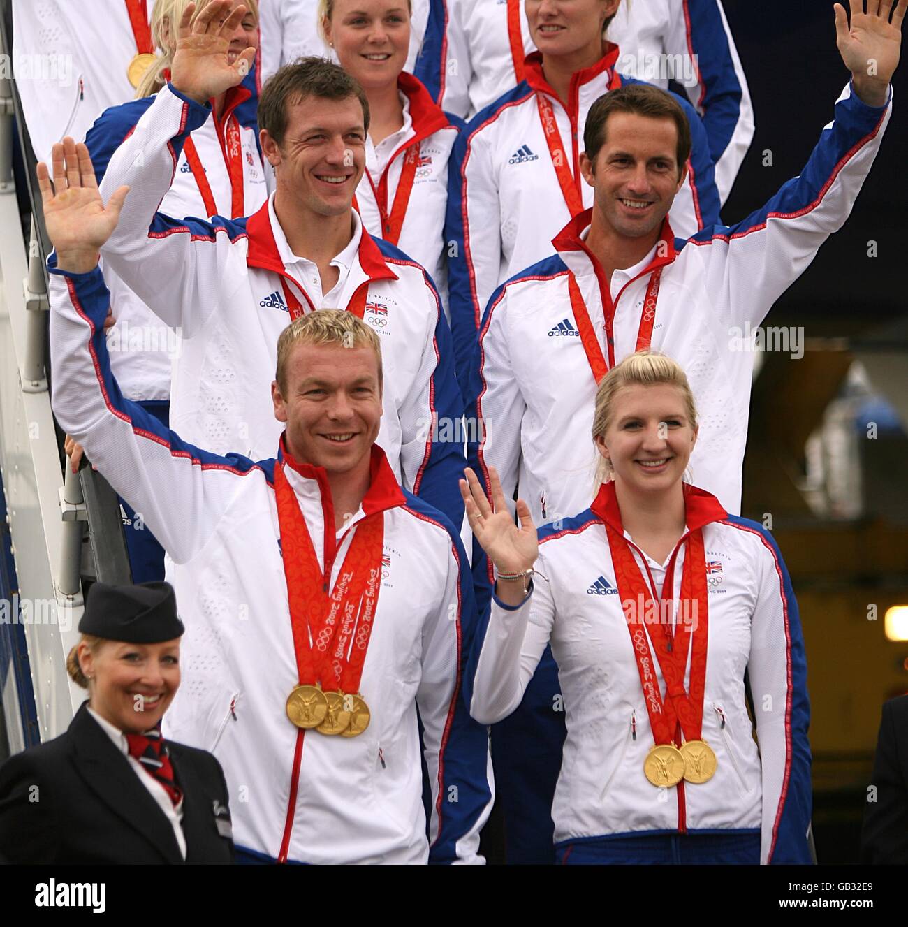 Olympics - Team GB Arrive Home - Heathrow Airport Stock Photo - Alamy