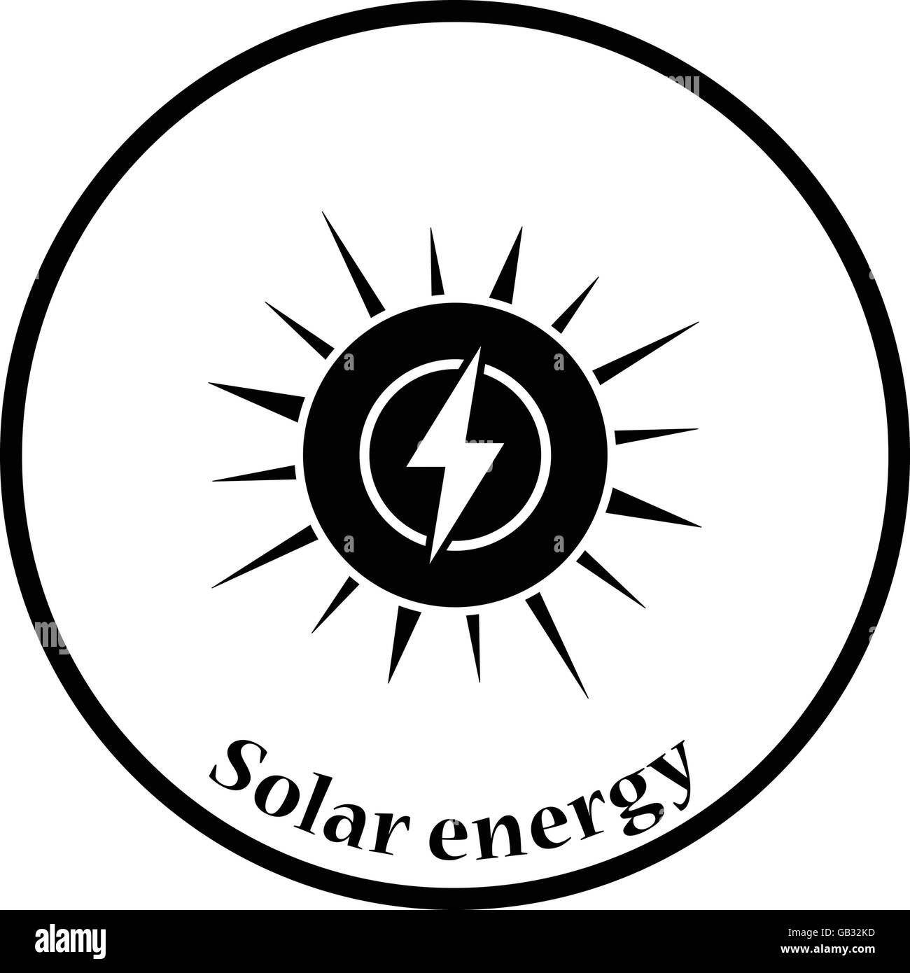 Electric solar panel icon circle Stock Vector Images - Alamy