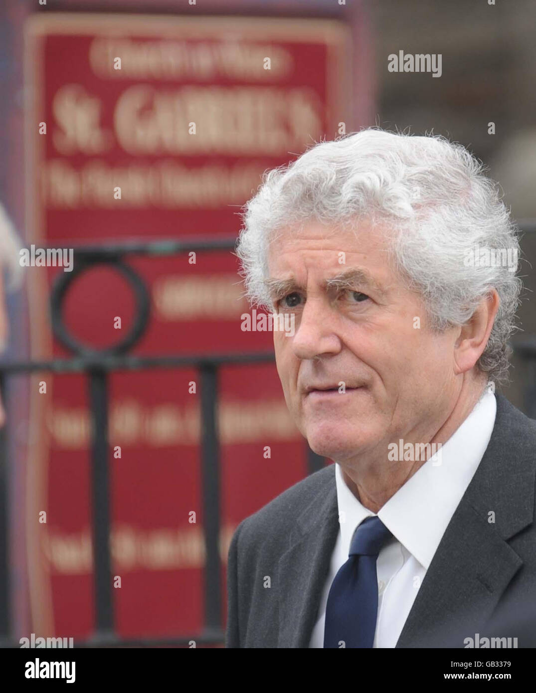 Wales First Minister Rhodri Morgan after the funeral service for former ...