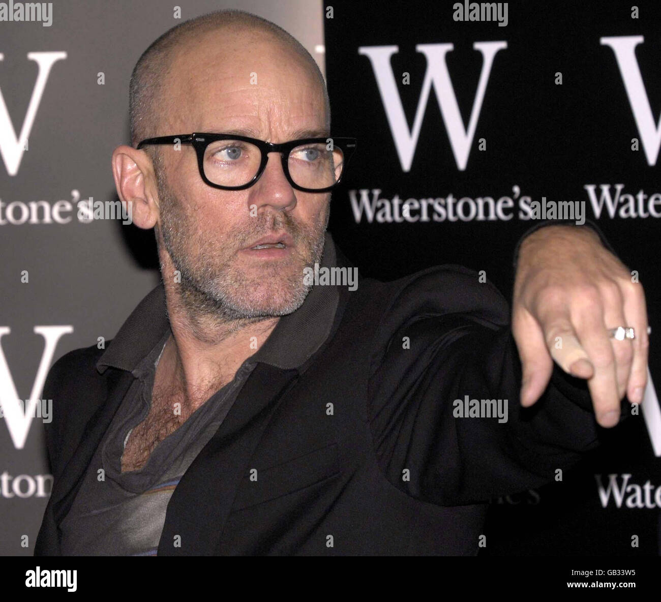 R.E.M. front man Michael Stipe at a book signing for 'R.E.M ...