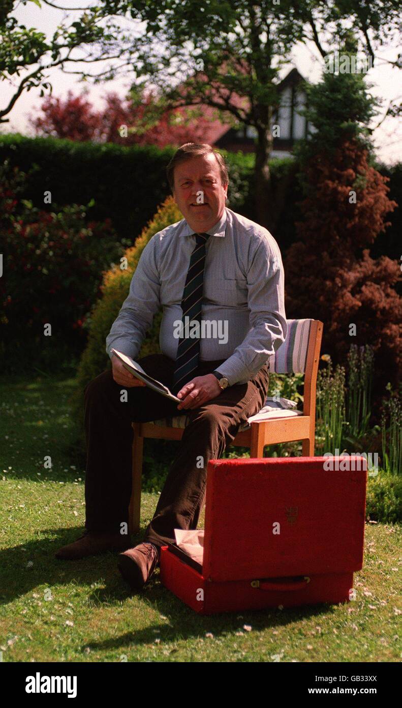 KENNETH CLARKE, M.P. PICTURED AT HOME AS NEW CHANCELLOR Stock Photo - Alamy