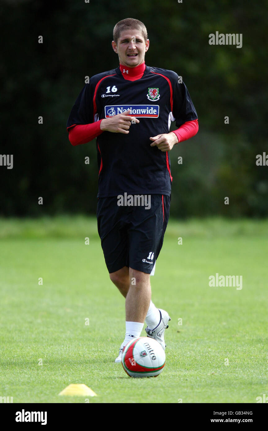 Wales' Carl Robinson during a training session at the Vale of Glamorgan ...