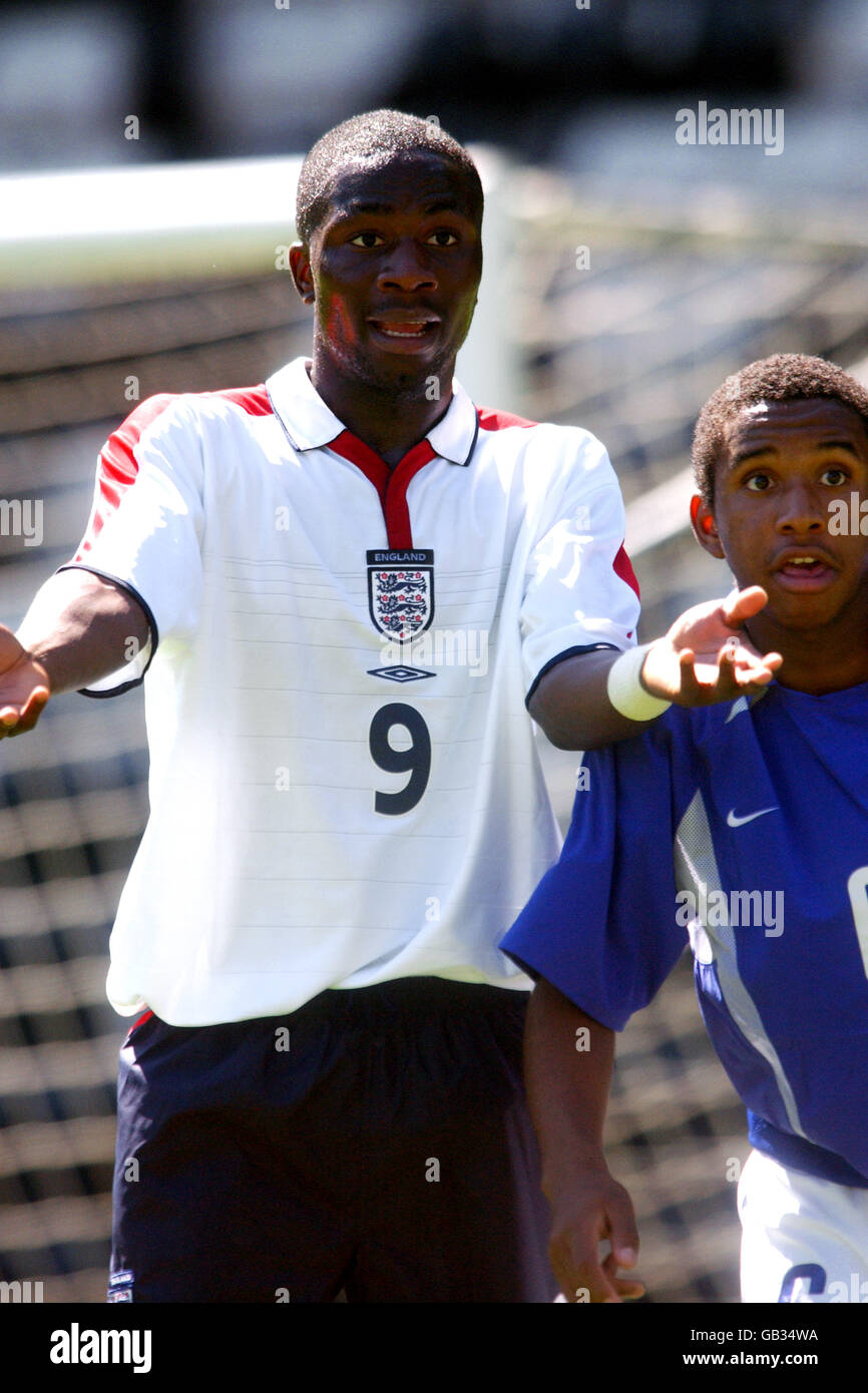 Soccer - Pepsi U17 Tournament - England v Brazil. Moses Ashikodi ...