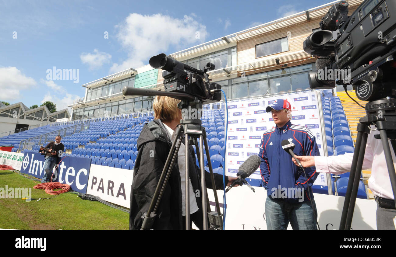 Cricket - England Press Conference - SWALEC Stadium Stock Photo - Alamy