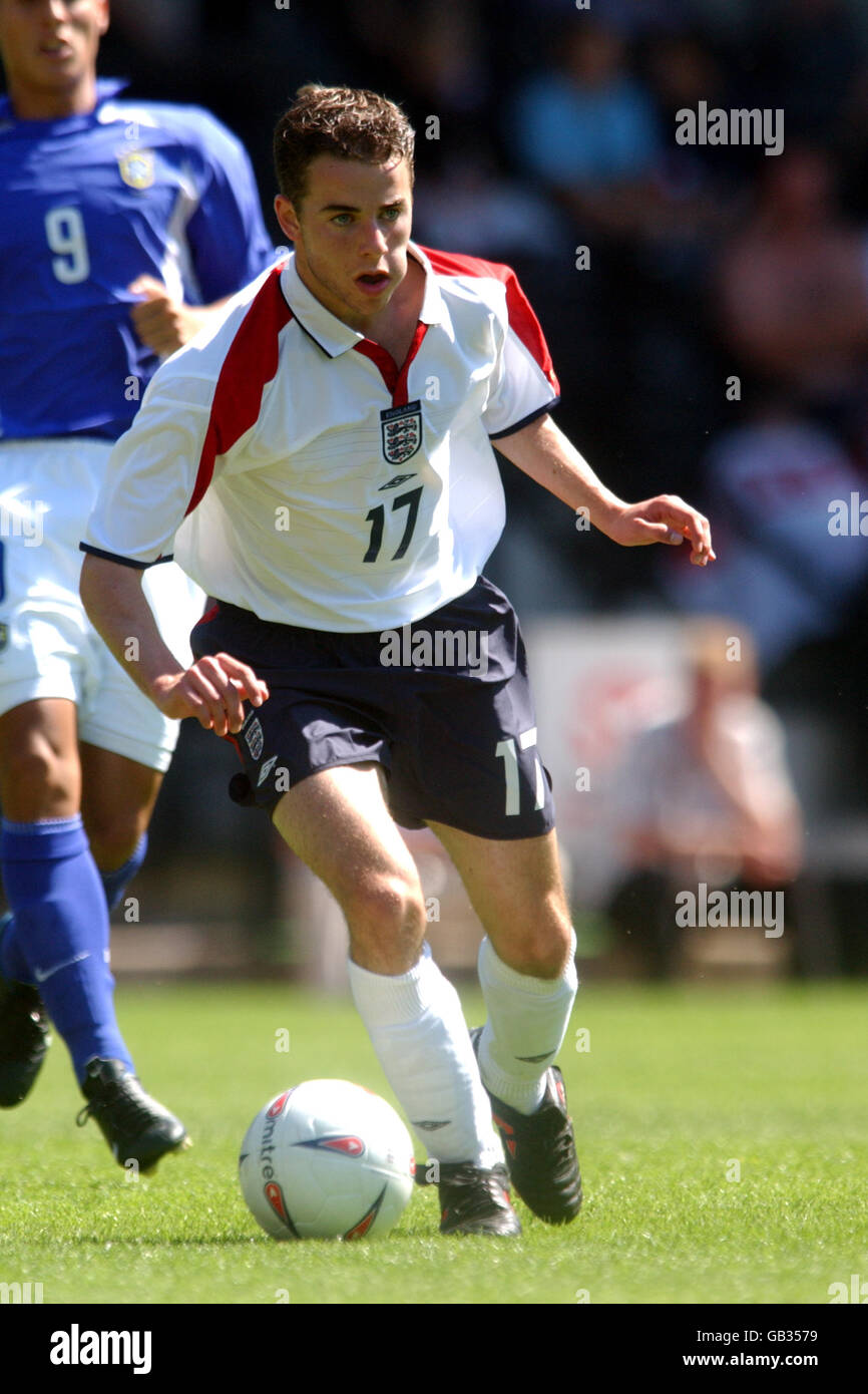 Soccer - Pepsi U17 Tournament - England v Brazil. James Simmonds ...