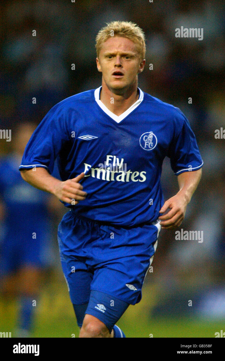 Soccer - Friendly - Watford v Chelsea. Damien Duff, Chelsea Stock Photo ...
