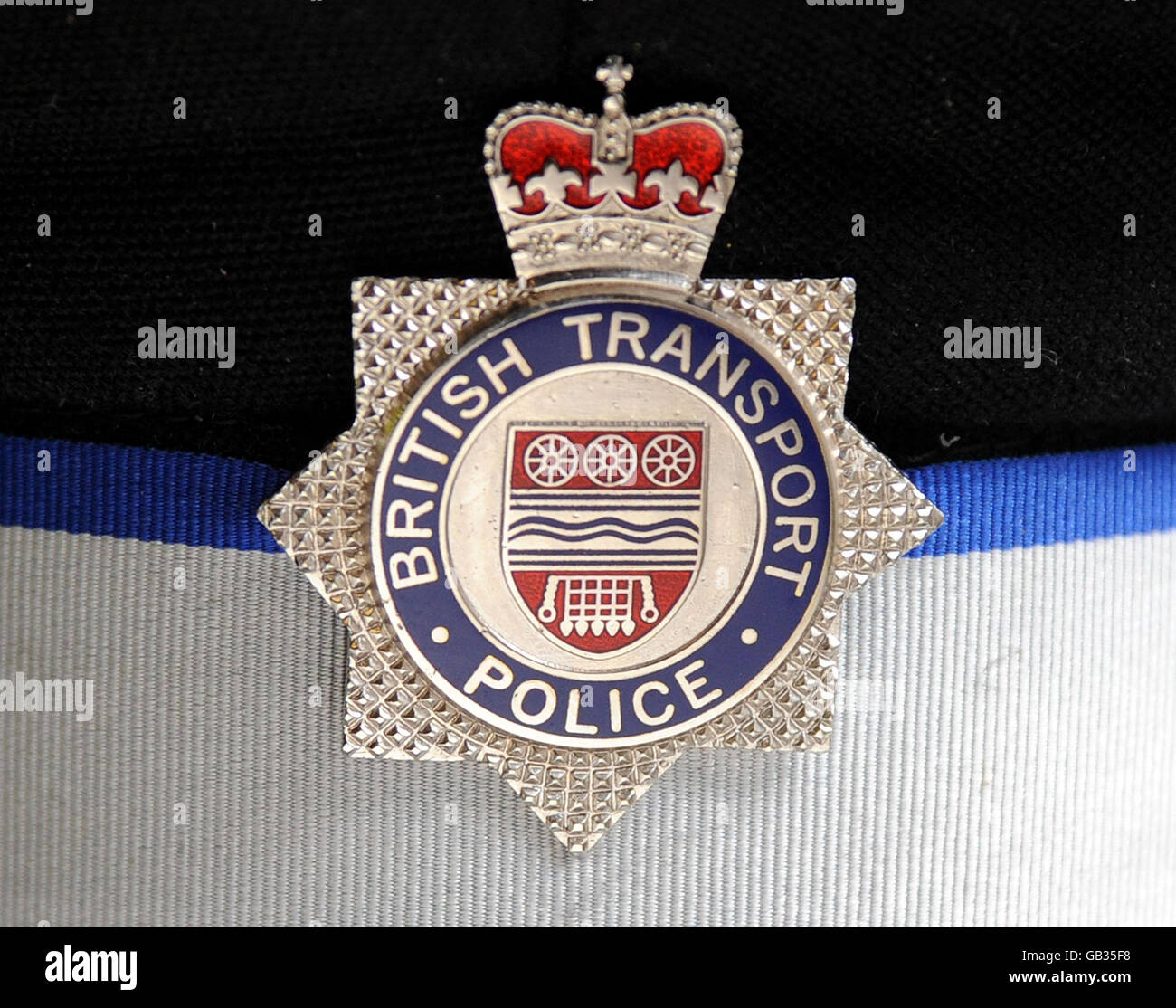 British Transport Police badge Stock Photo - Alamy