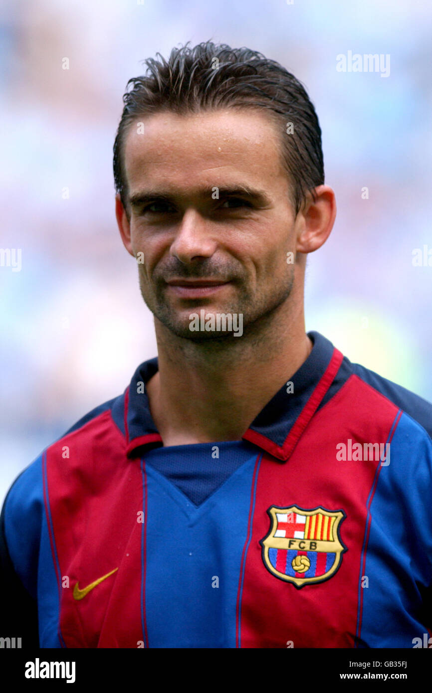 Soccer - Friendly - Manchester City v Barcelona. Marc Overmars ...