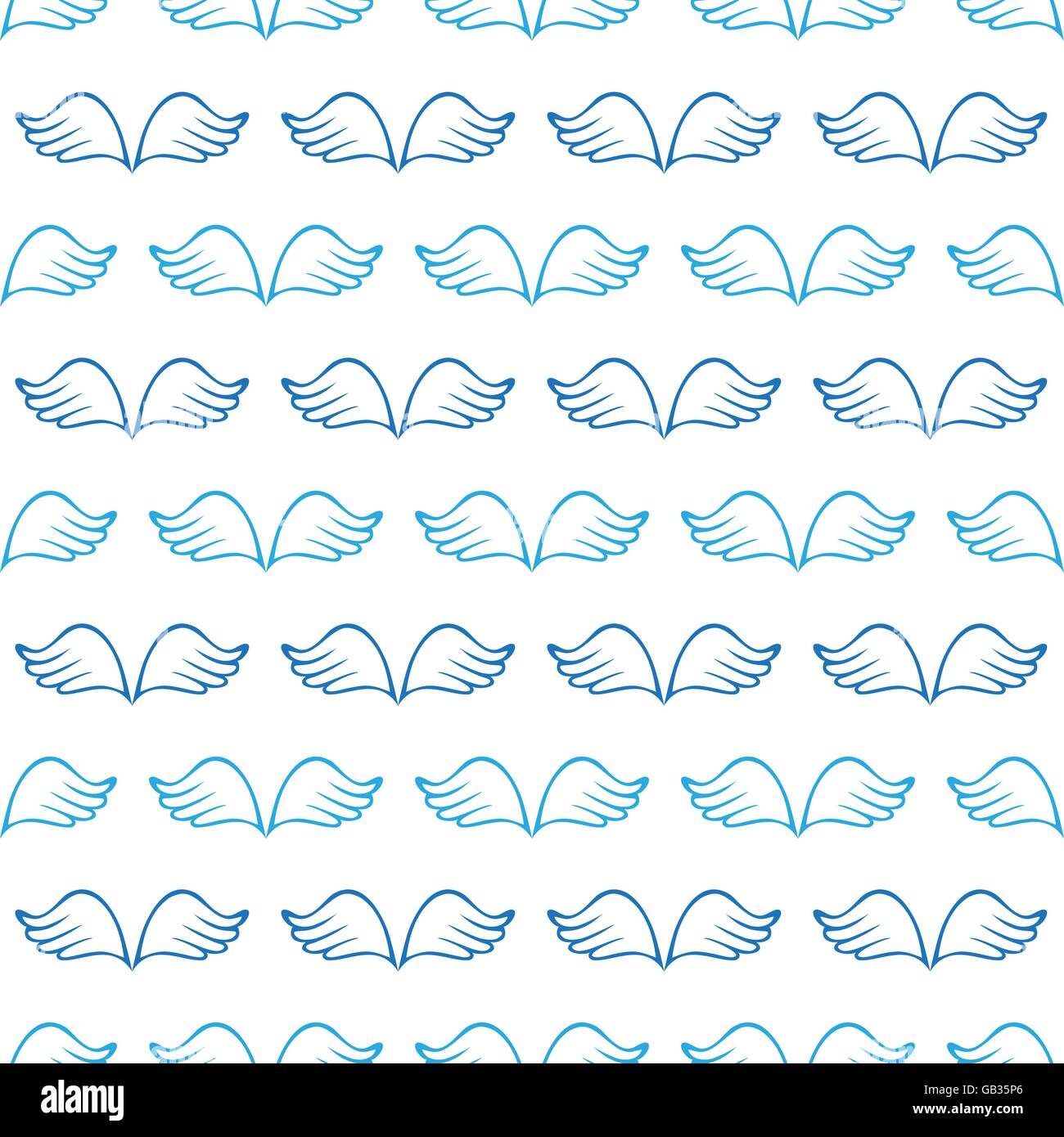 Angel wings seamless sketch pattern Stock Vector Image & Art - Alamy