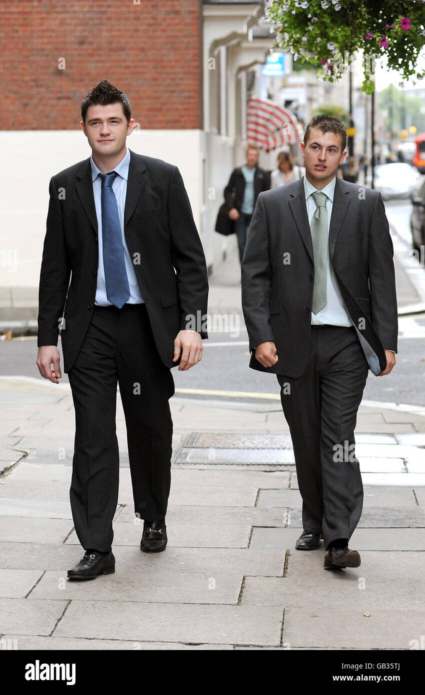 Michael Binnington 23, left and Luke Atkinson 24, right, both of Witham ...