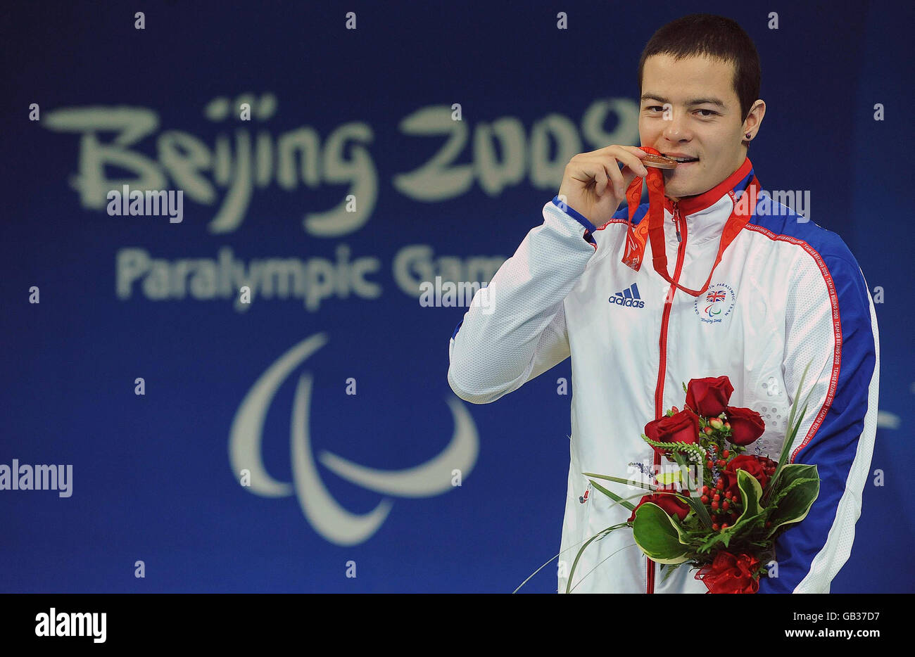 Great Britain's Anthony Stephens with his Bronze Medal won during the ...
