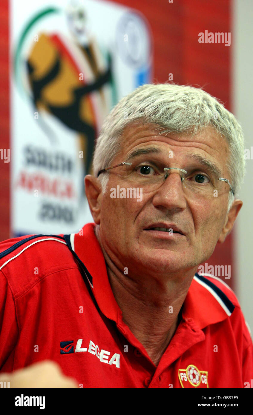 Montenegro Head Coach Hector Zoran Filipovic during a press conference ...