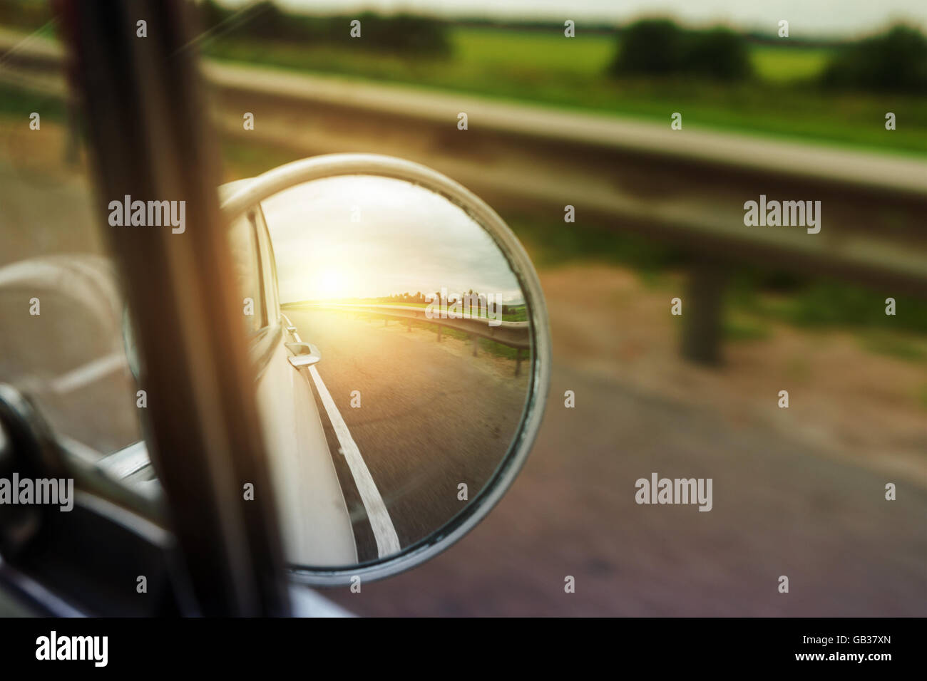The reflection in the mirror Stock Photo - Alamy