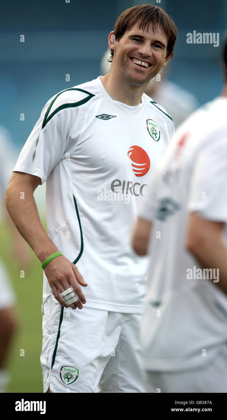 Republic of Ireland's Kevin Kilbane during training at the City Stadium ...