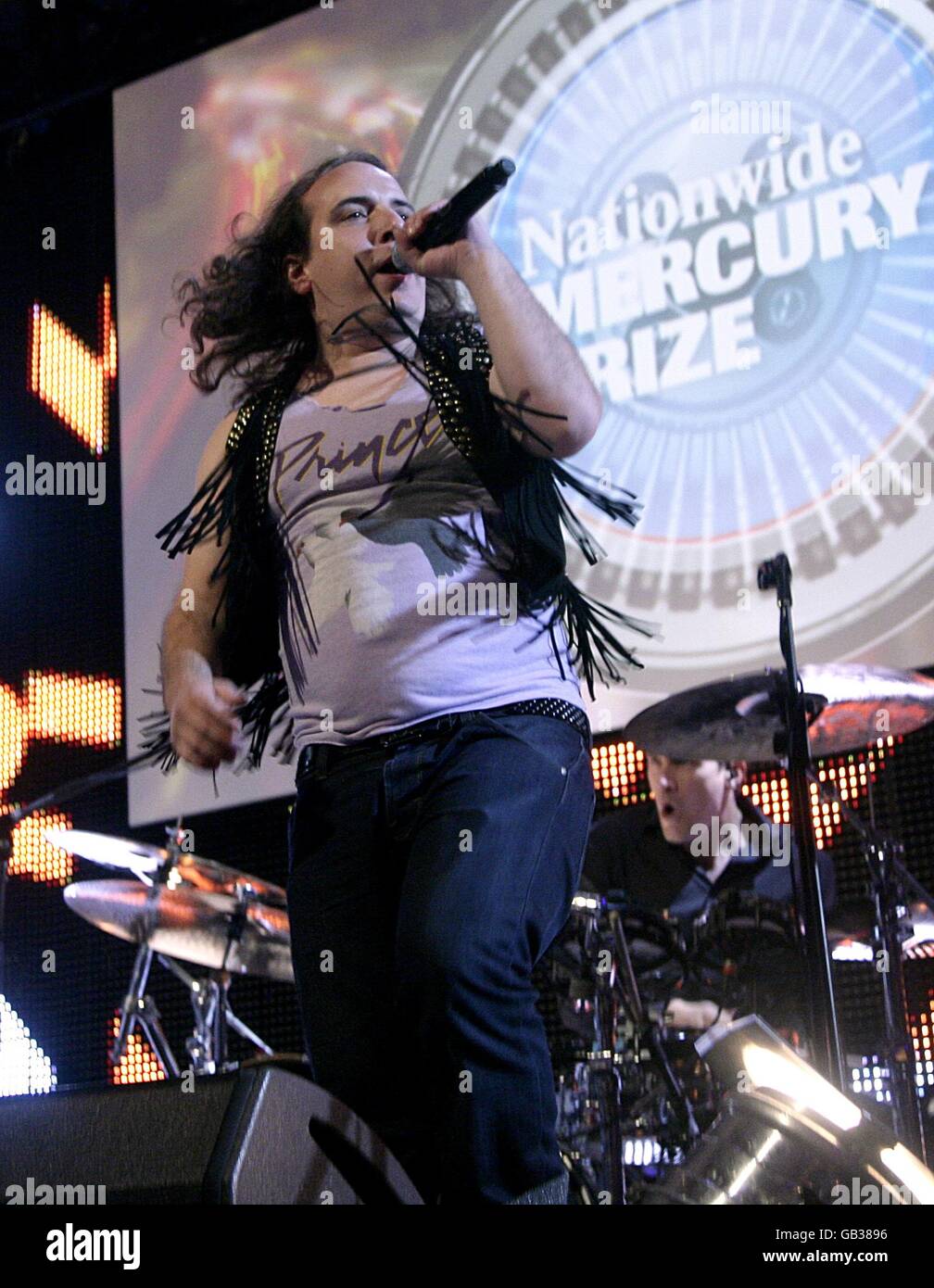 Har Mar Superstar on stage during Neon Neon performance at the ...