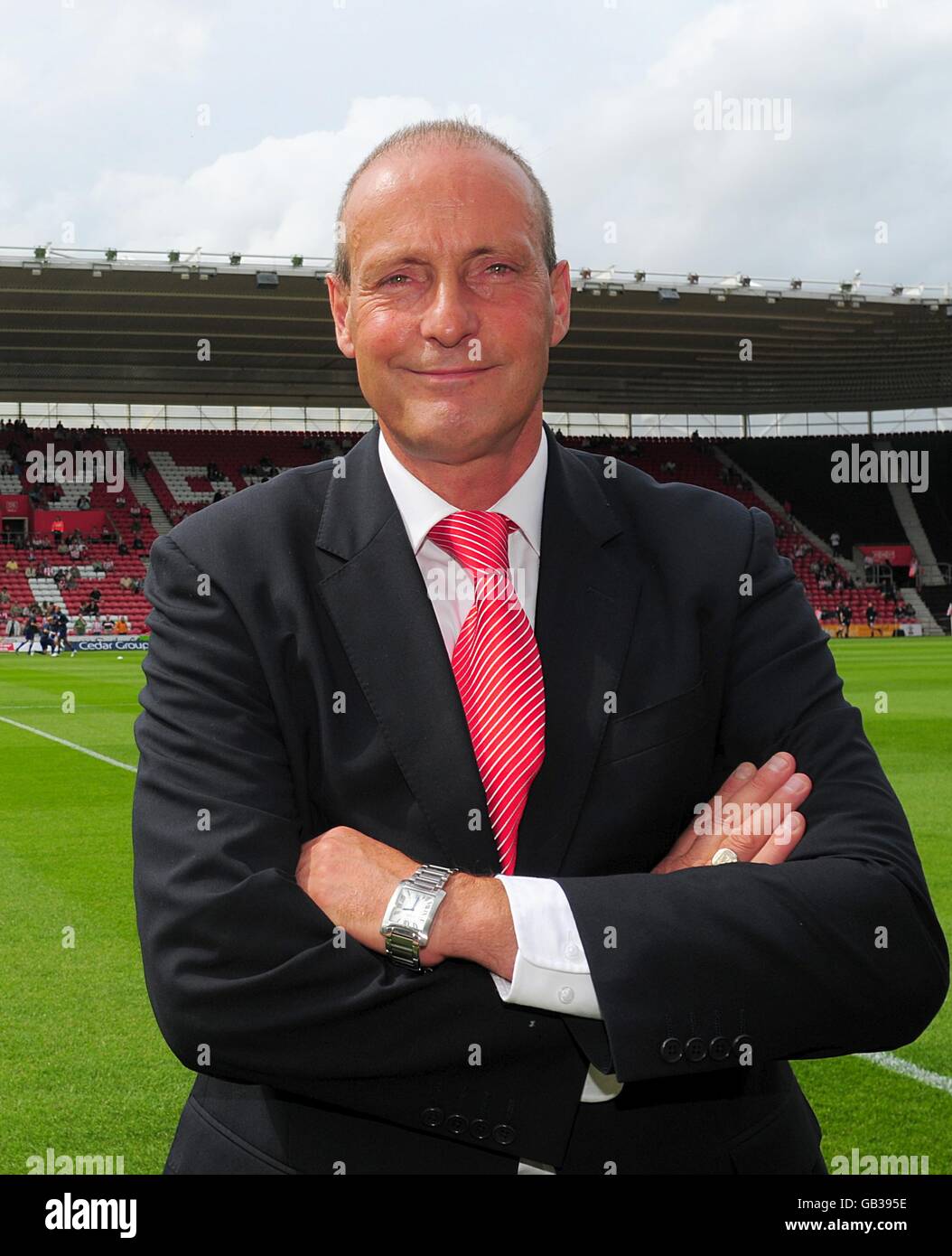 Southampton manager jan poortvliet before the match hi-res stock ...